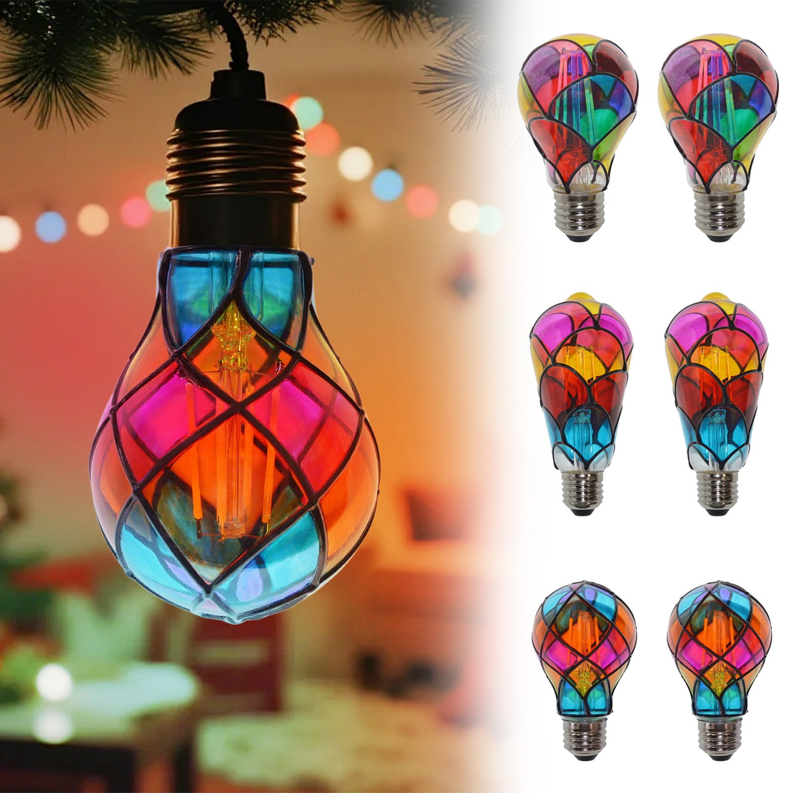 patterned light bulbs