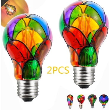 E12 & C7 Multi-Color Twinkle Transparent LED Bulb - 25 - Walmart.com