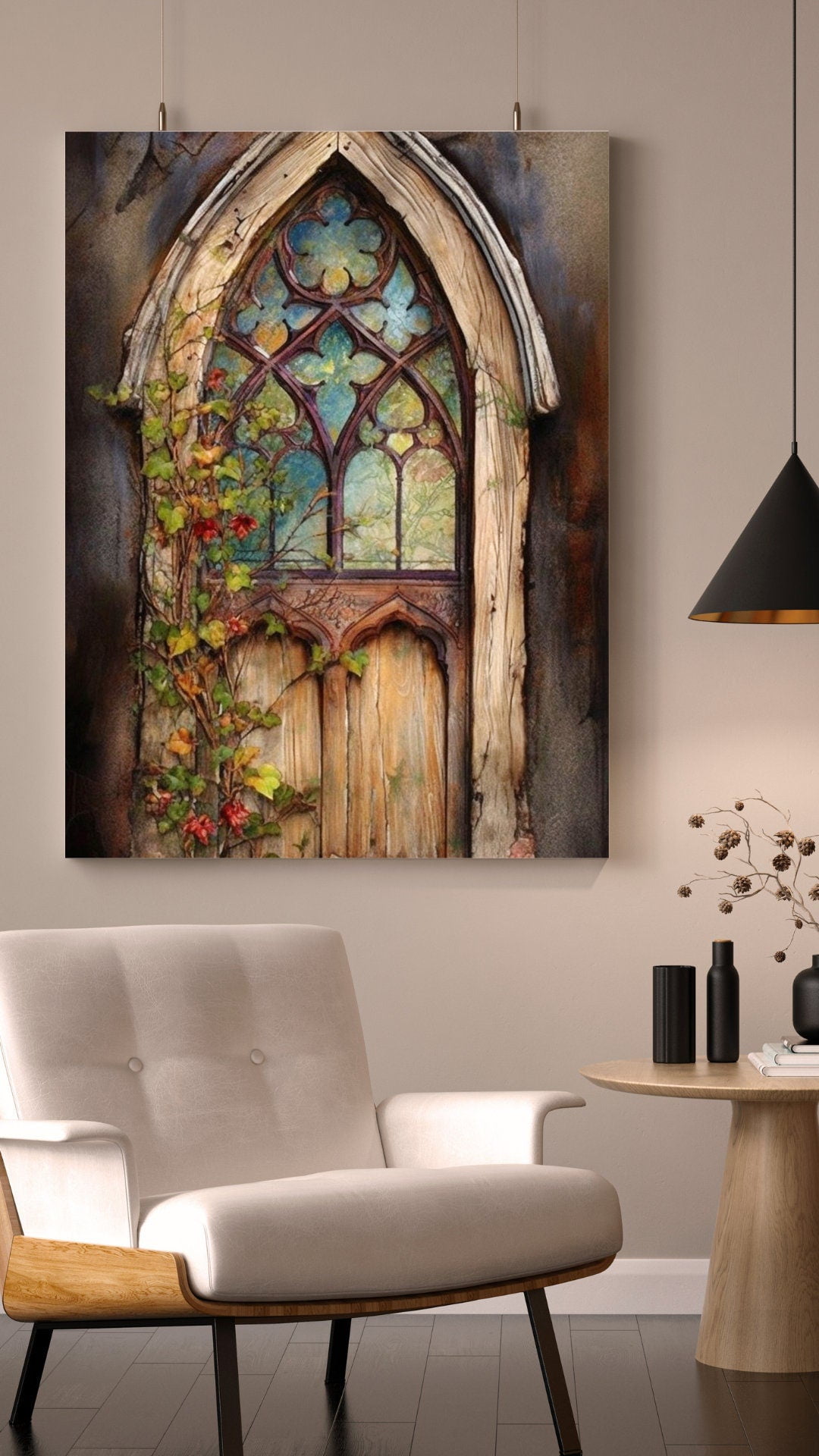 Stained Glass Mosaic - Stained Glass Canvas Wall Art - Walmart.com