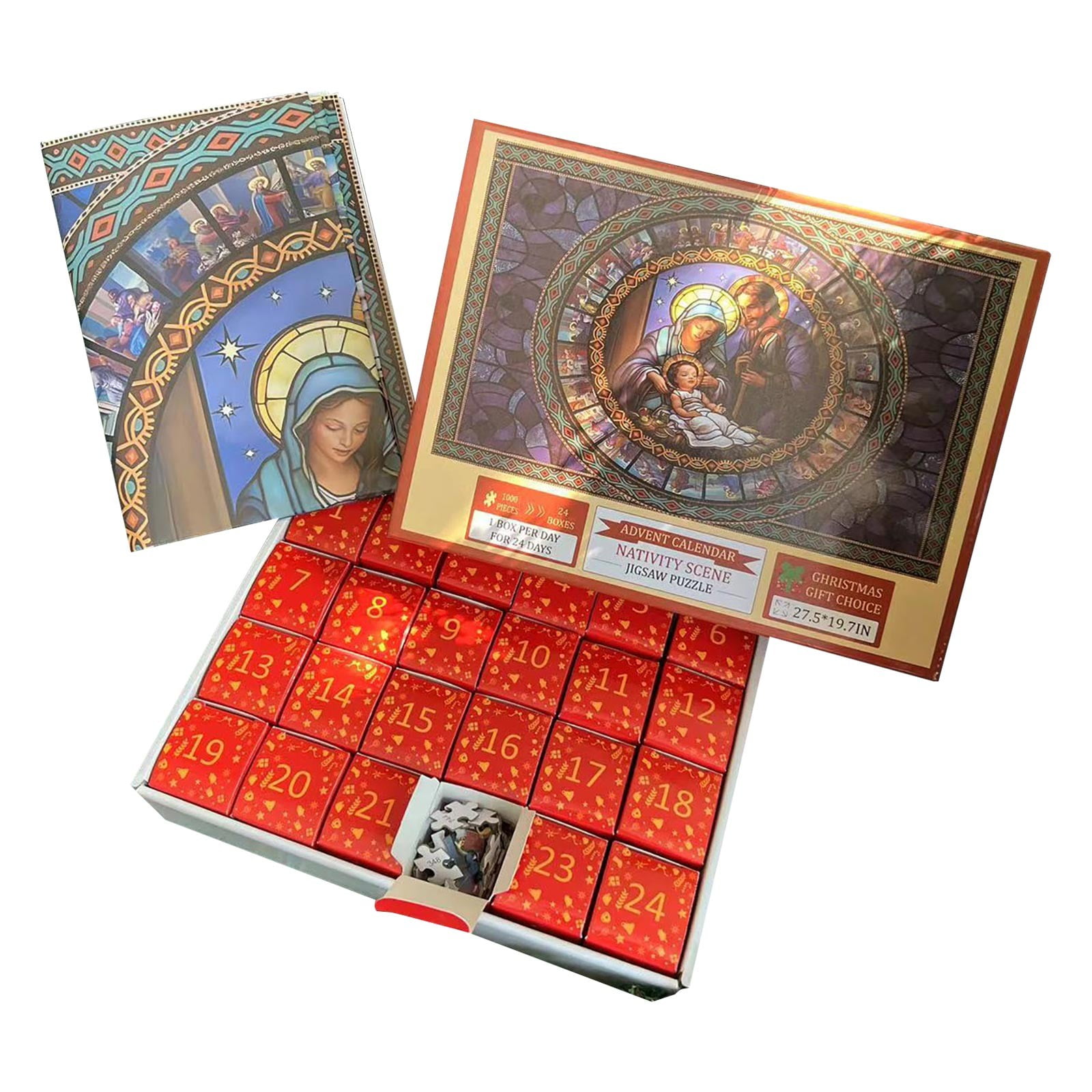 Stained Glass Scene Puzzle For Adults 1000 Pieces Art Puzzles Puzzle As ...