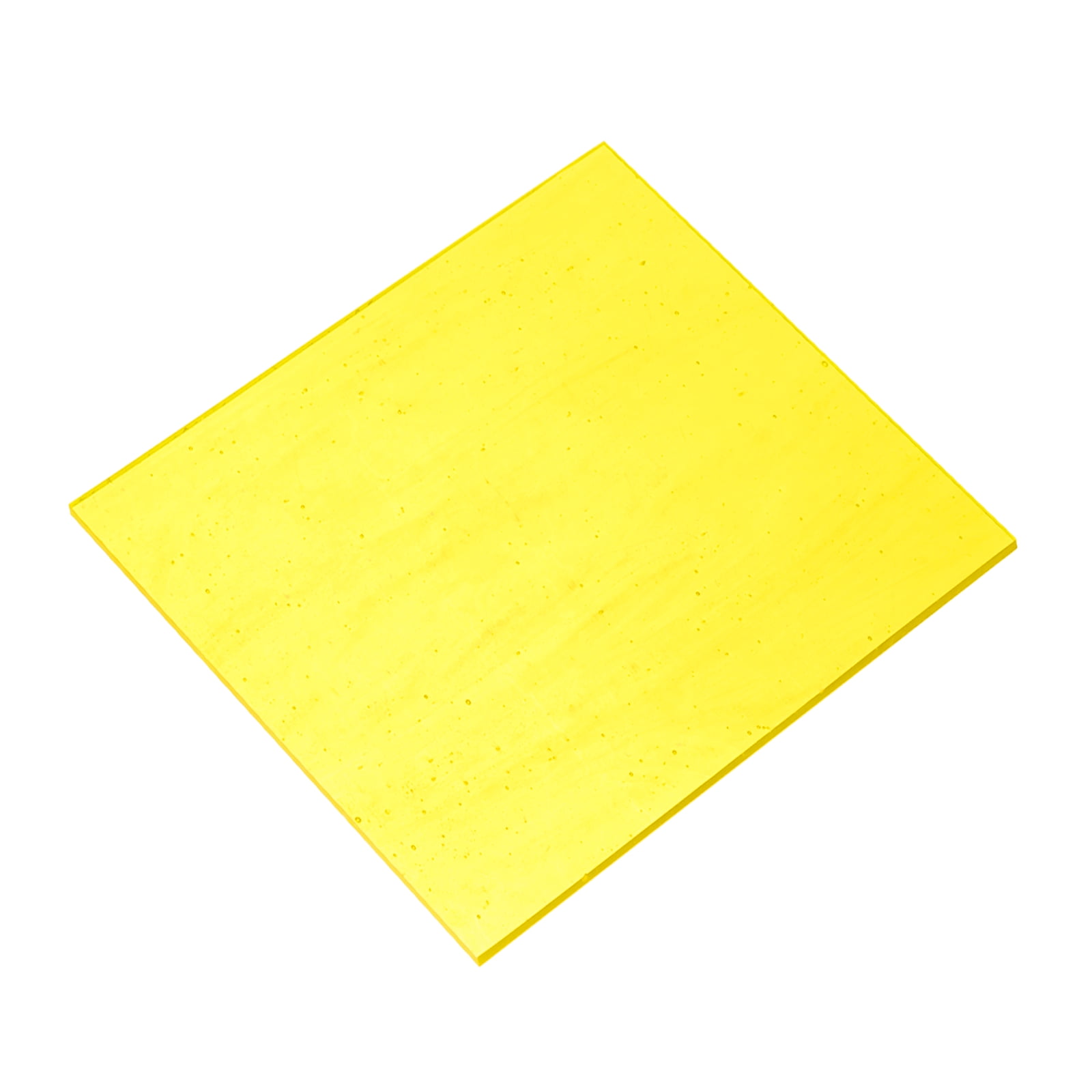 Stained Glass Sheet Mosaic Tile 3.9 Inch x 3.9 Inch Bright Yellow ...