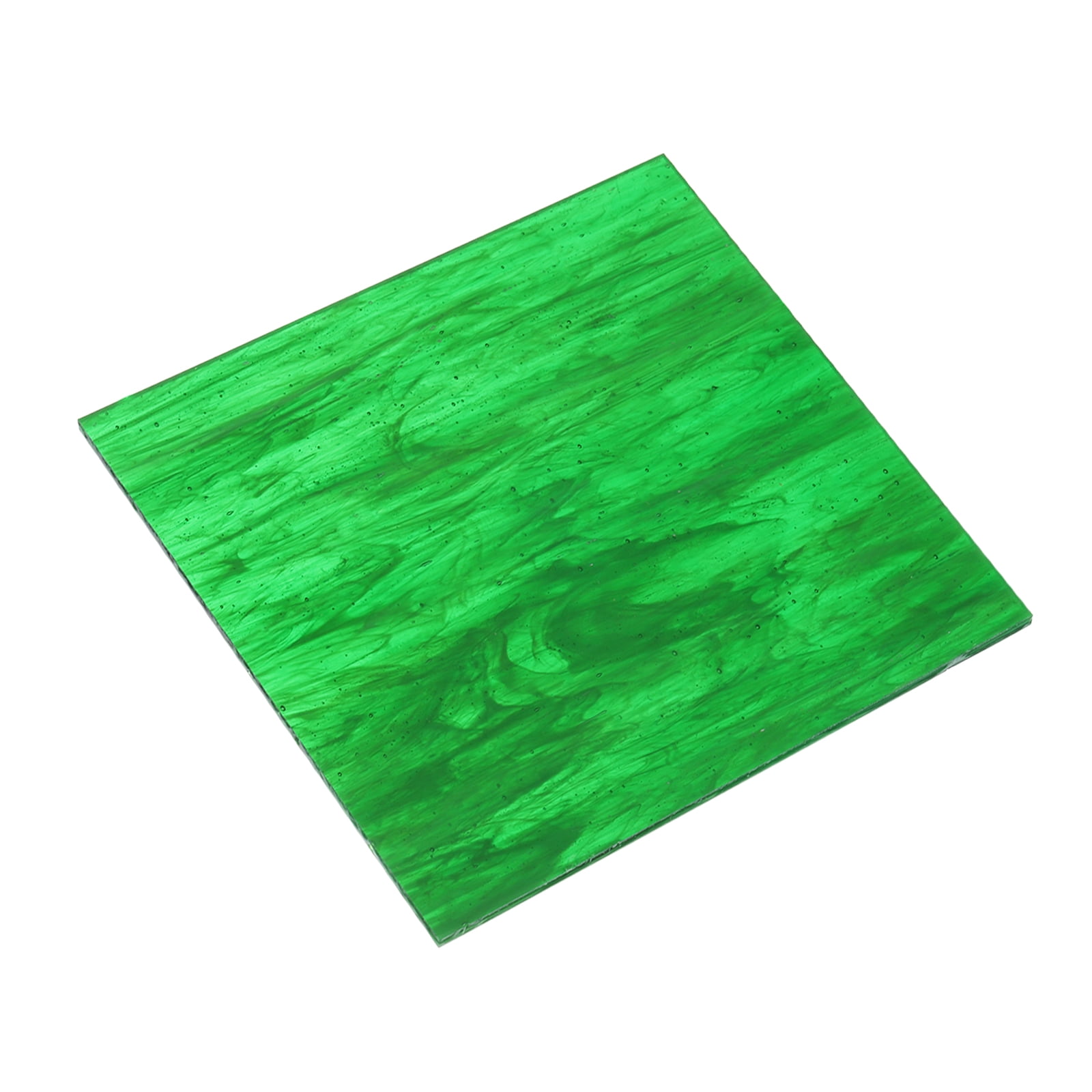 Stained Glass Sheet Mosaic Tile 3.9 Inch x 3.9 Inch Deep Green, Stained Glass Sheets for Crafts ...