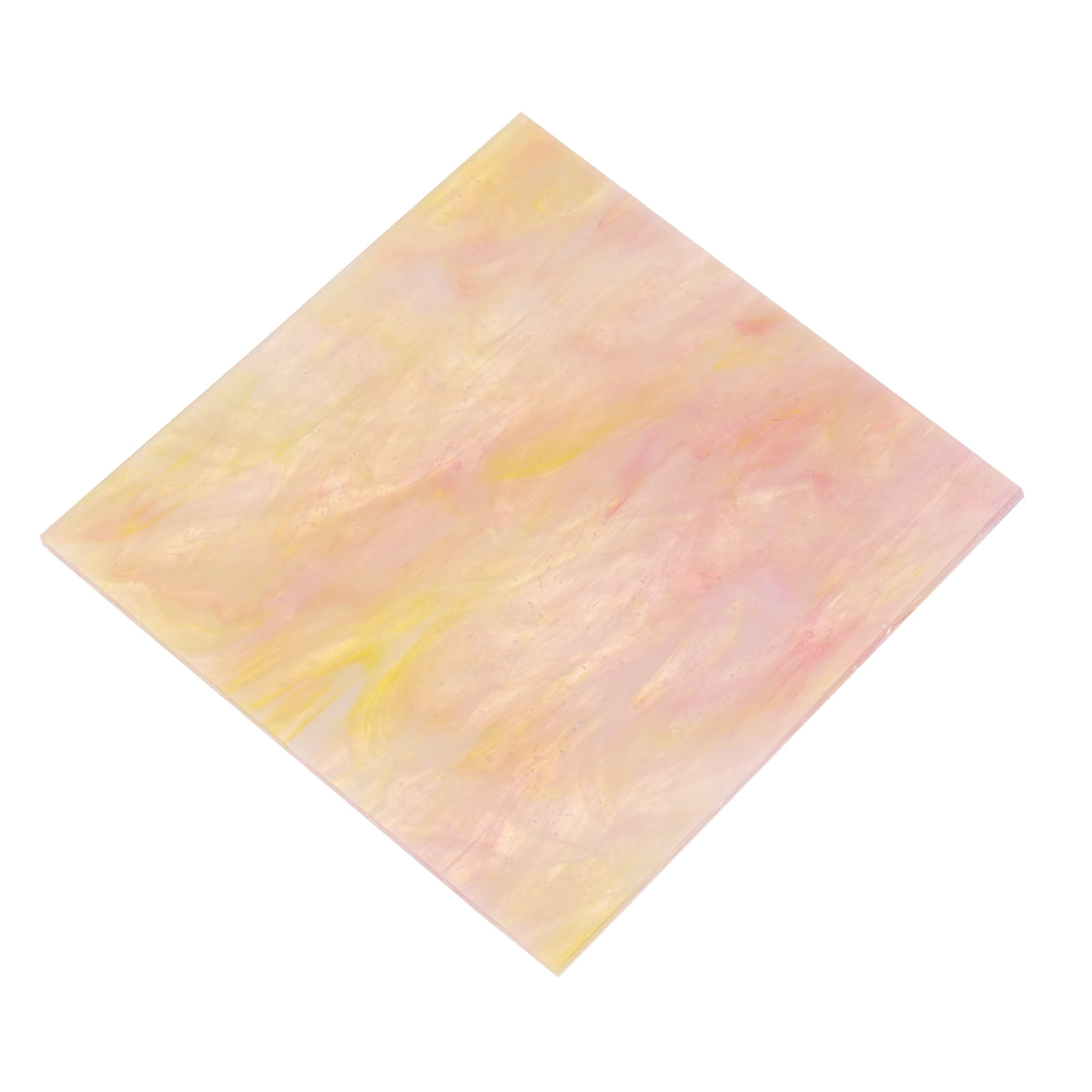 Stained Glass Sheet Mosaic Tile 3.9 Inch x 3.9 Inch Pink, Stained Glass ...