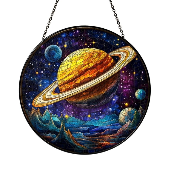Stained Glass Solar System Window Hanging Art2101 - Walmart.com
