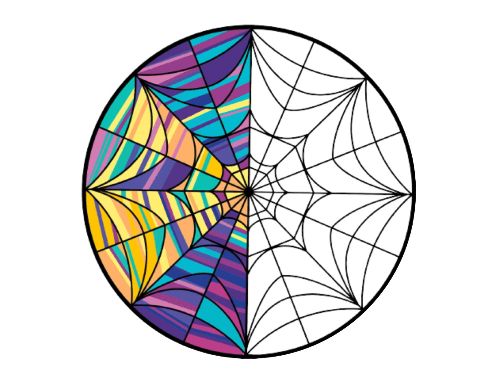 Stained Glass Window Edible Cake Topper- 8" Round - Walmart.com