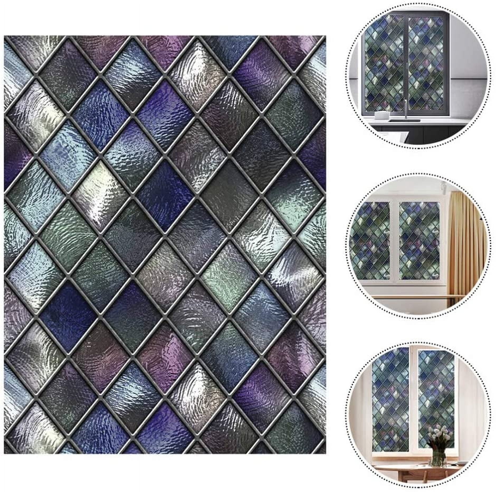 Stained Glass Window Film Gothic, Decorative Window Stickers, Static ...