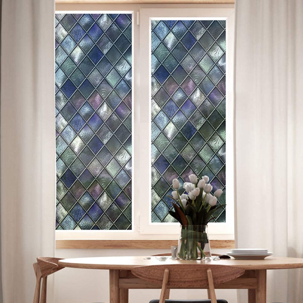 Stained Glass Window Film Gothic, Decorative Window Stickers, Static ...