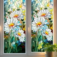 39.4x16.9 Inch Rainbow Window Privacy Film Sun Blocking UV Proof Static ...