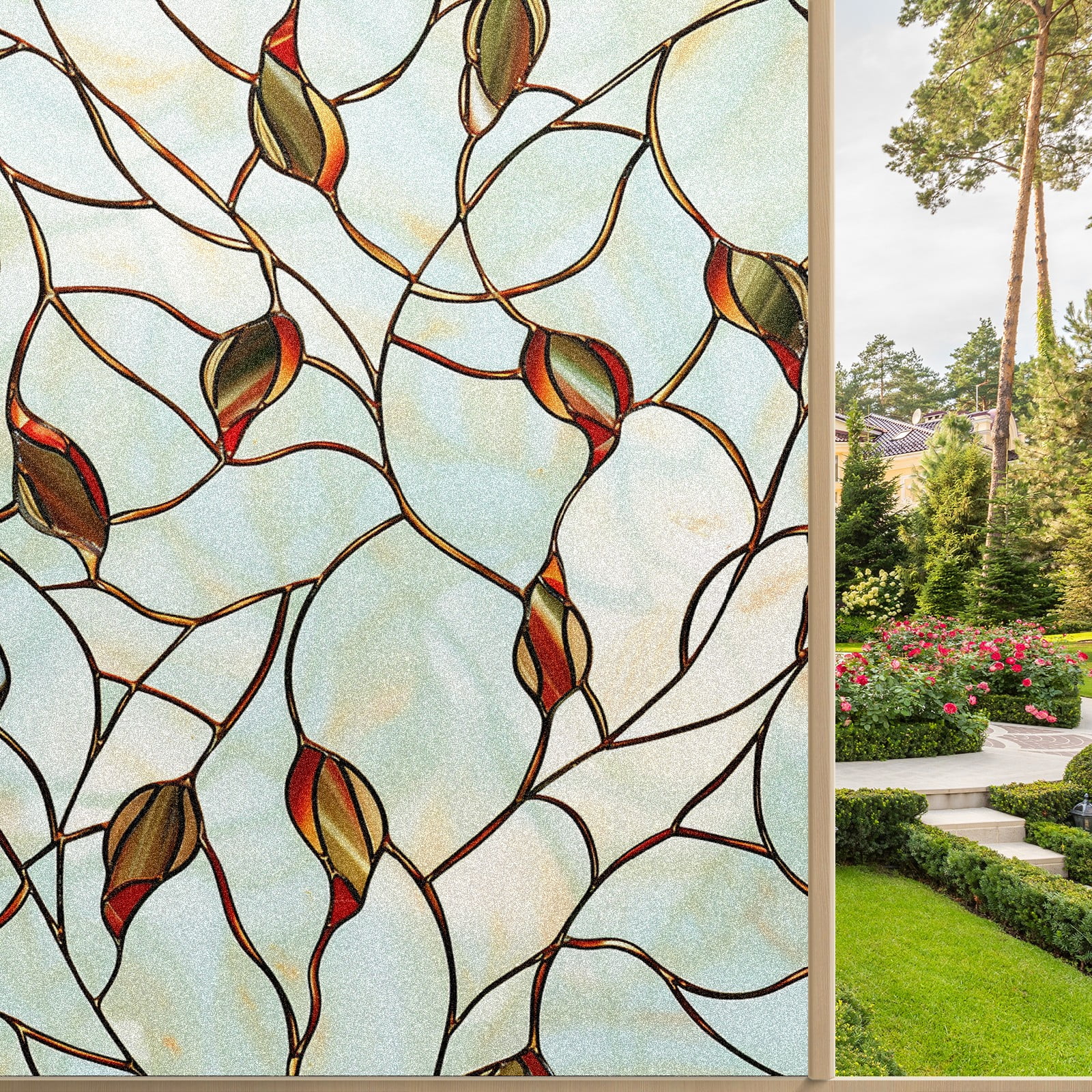 Stained Glass Window Film Window Privacy Films Blackout Window Tint ...