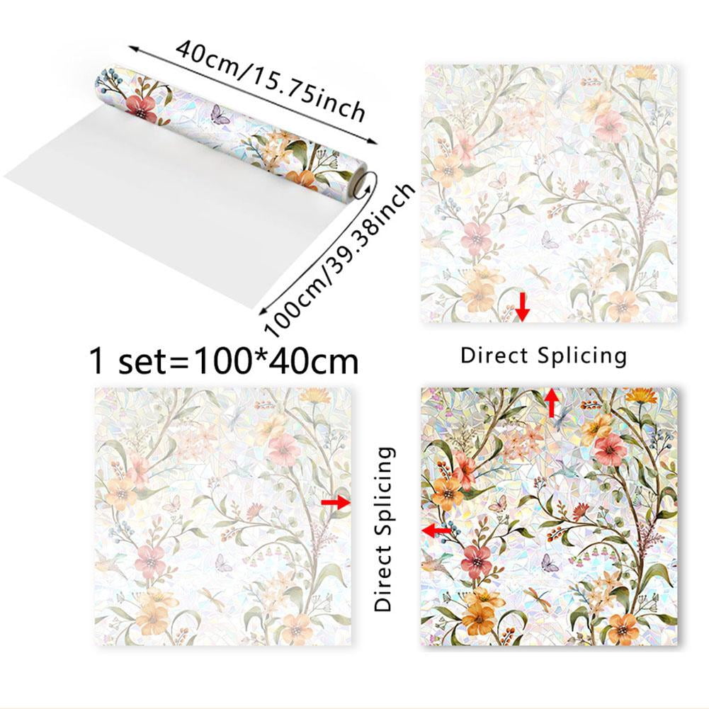 Stained Glass Window Film,Window Privacy Films,Rainbow Glass Decals ...