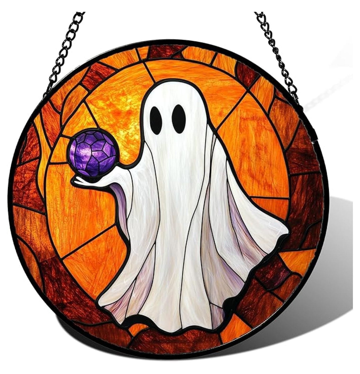 Stained Glass Window Hanging - Decorations Ghosts Vampire Suncatcher ...
