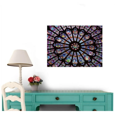 Stained Glass Window Wall Mural WM14536 by Wallmonkeys (18 in H x 14 in ...