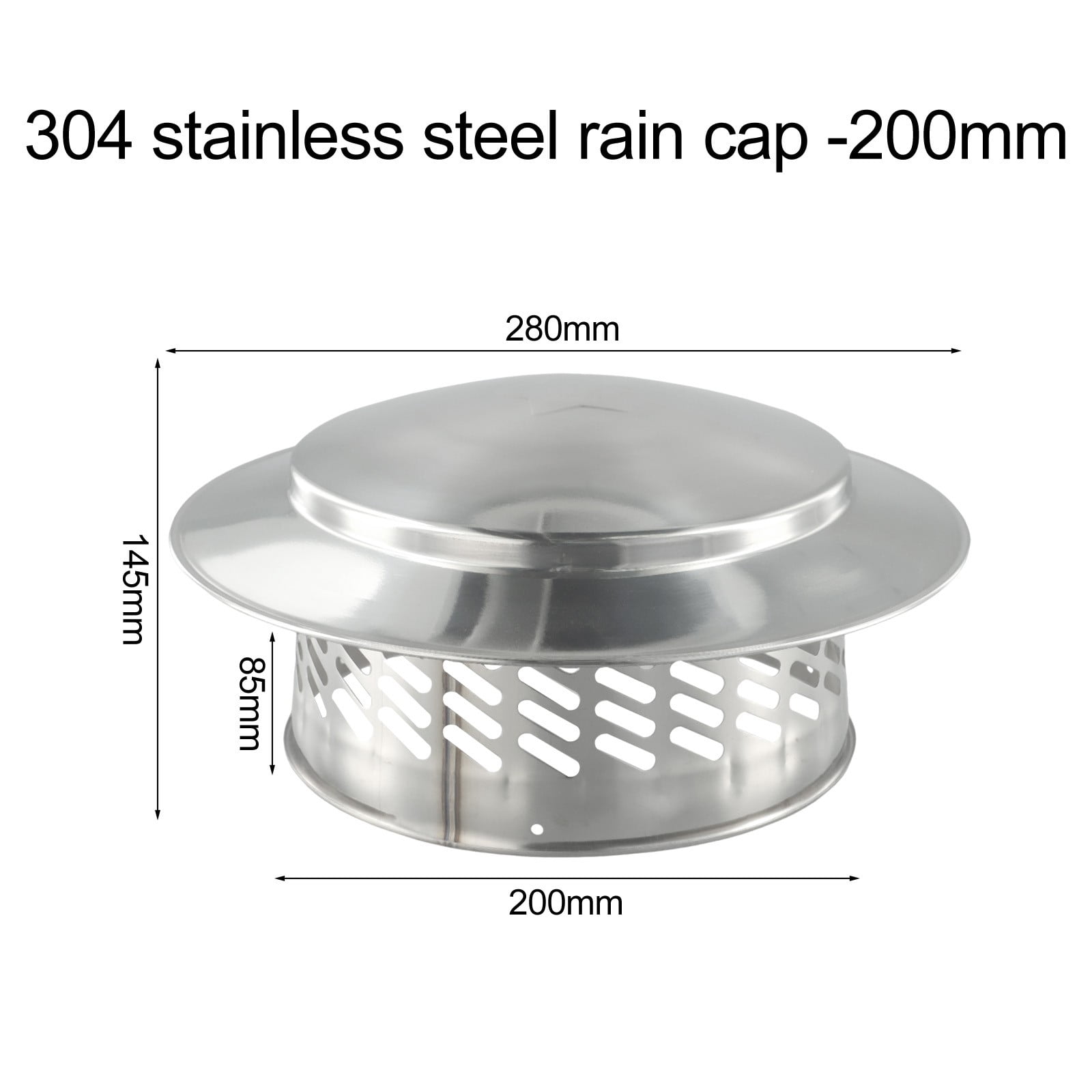 Stainles Steel Chimney Cap Exterior Wall Fresh Air Outlet Roof Pipe ...