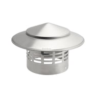 BENTISM Chimney Cap 6-inch 304 Stainless Steel Round Roof Rain Cap ...