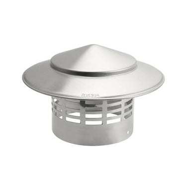 BENTISM Chimney Cap 6-inch 304 Stainless Steel Round Roof Rain Cap ...