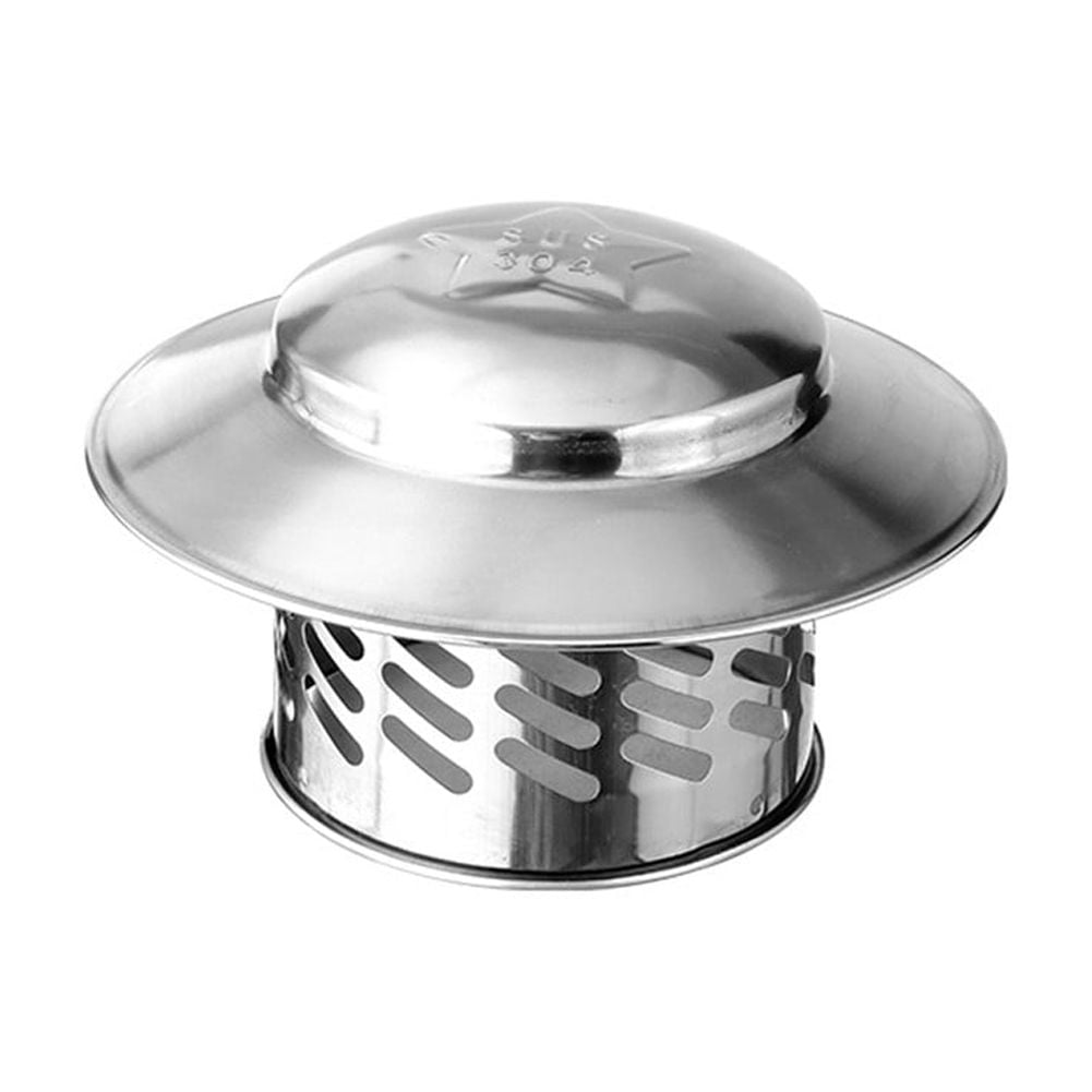 Stainles Steel Chimney Cap Exterior Wall Fresh Air Outlet Roof Pipe ...