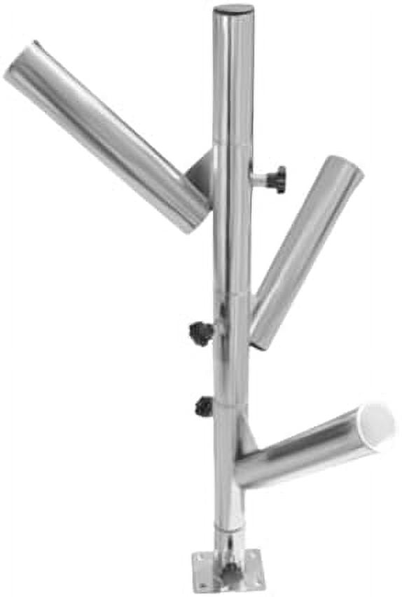 Stainless 3-Tube Trolling Rod Holder Rocket Launcher Rod Holders Tree ...