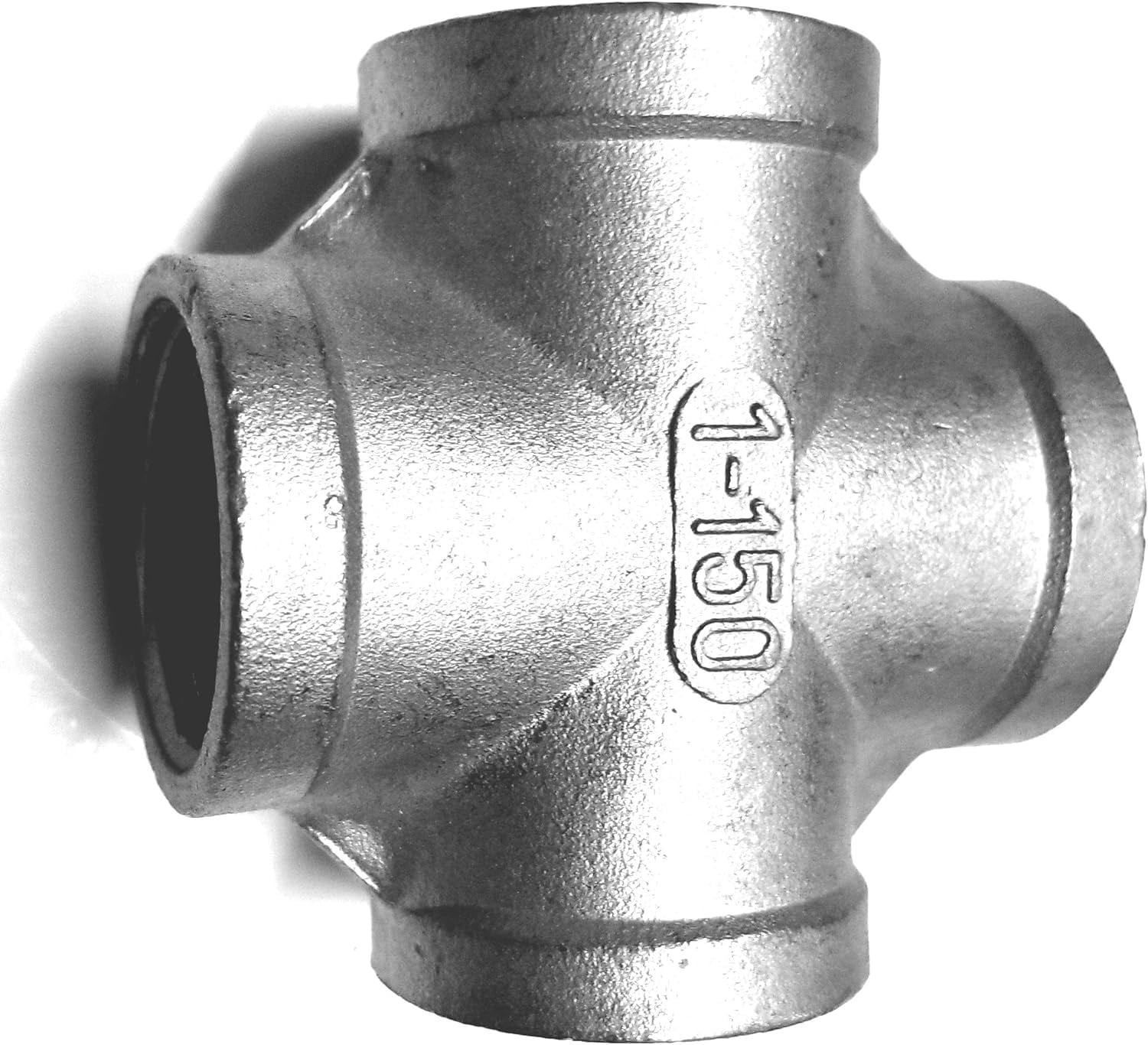 Stainless 4 Way Cross Tee 1" Npt Pipe Female Coupler CAST Class 150 ...