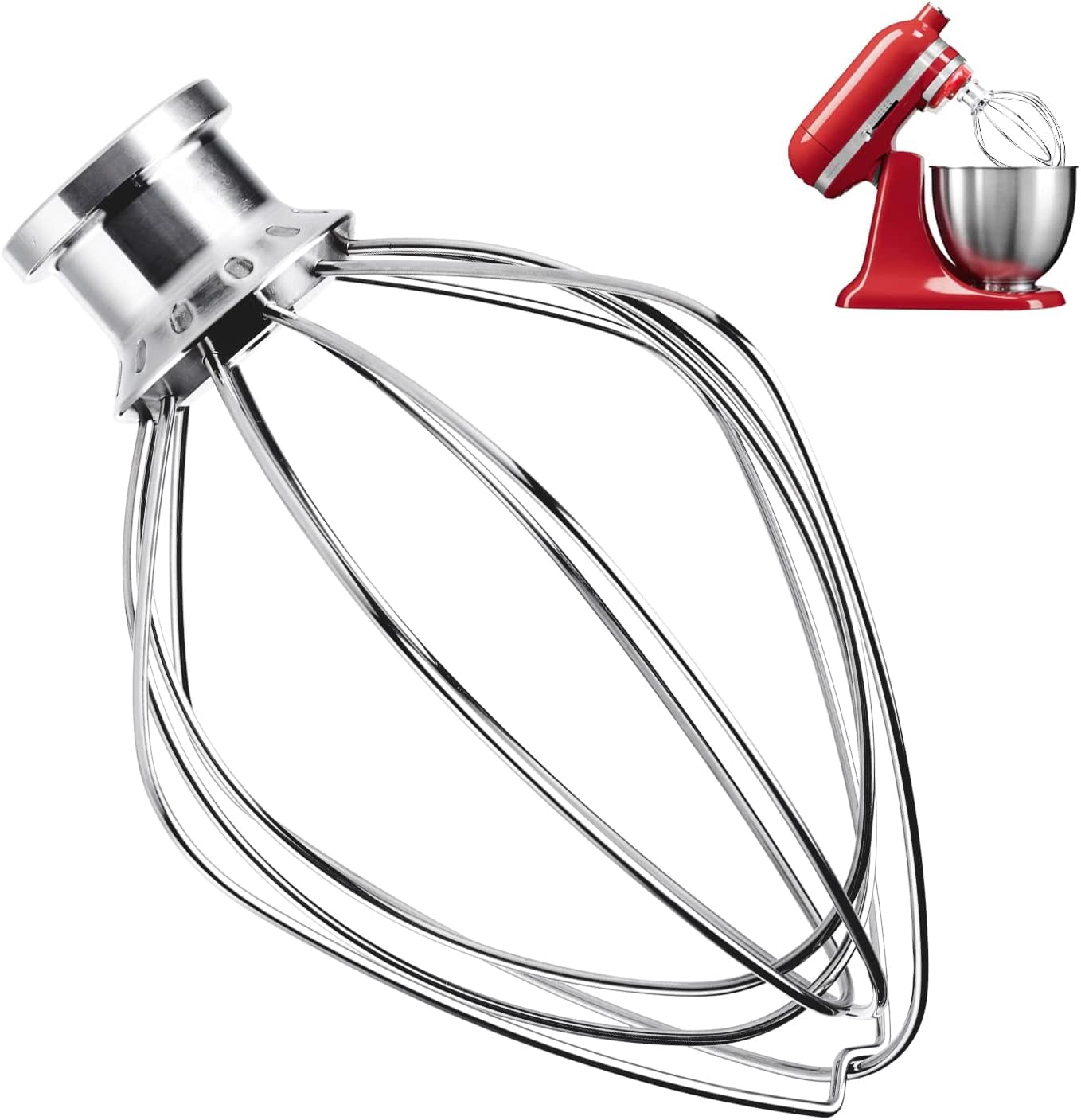 Stainless 6-Wire Whip Attachment for 3.5 Quart Tilt- Stand Mixer ...