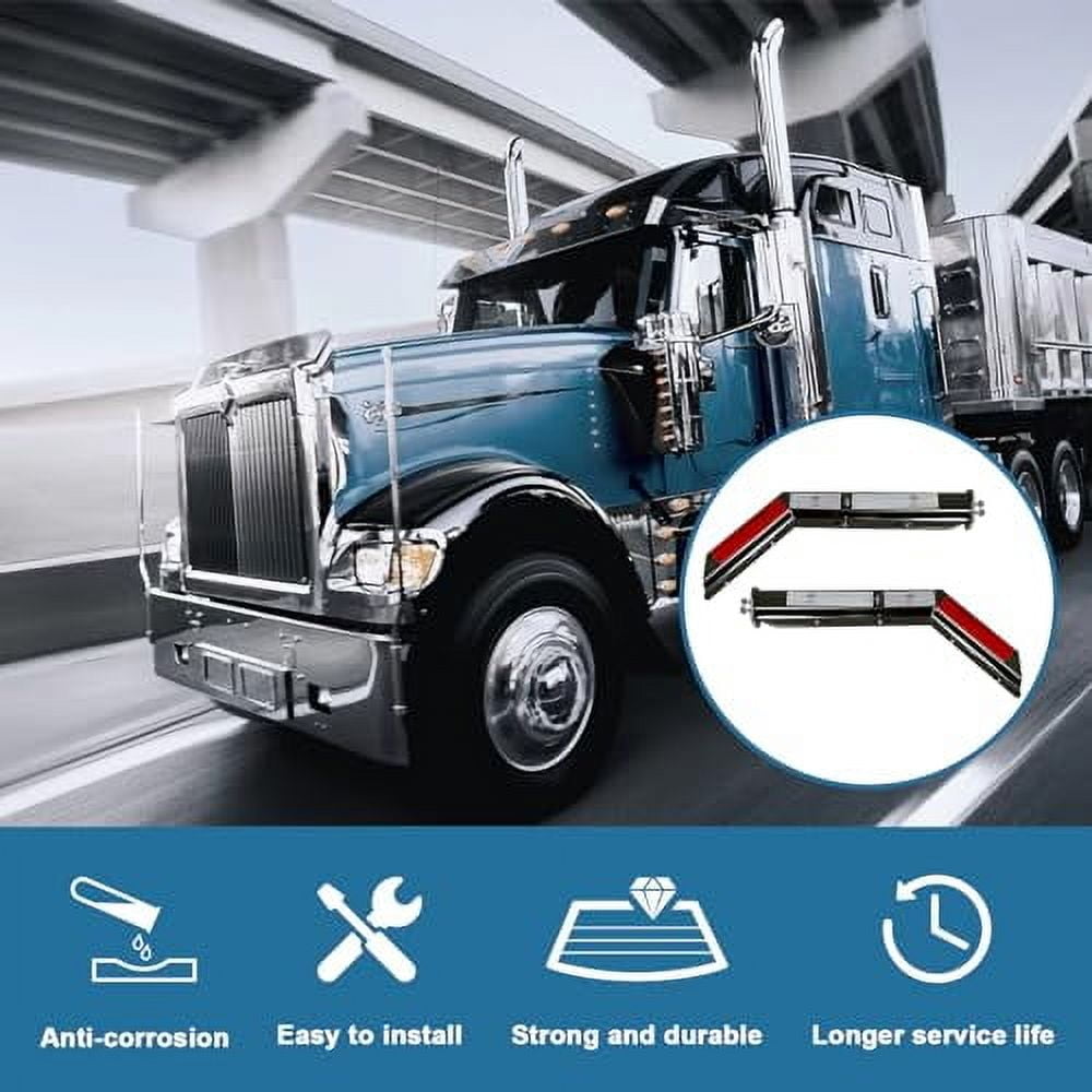 Stainless Angled Spring Loaded Mud Flap Hanger Bracket with Reflective ...