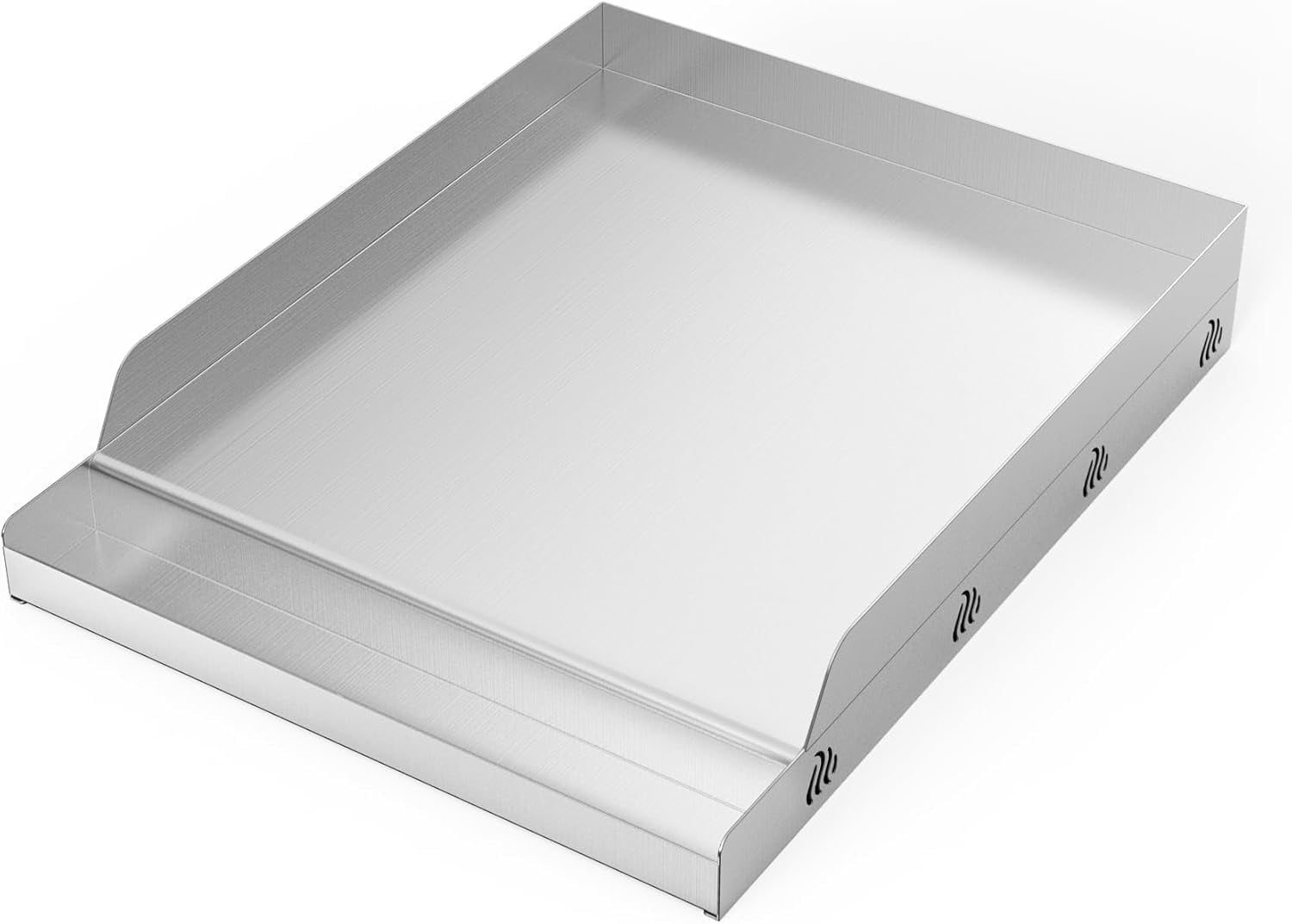 Stainless BBQ Cooking Griddle, Universal Flat Griddle for Charcoal/Gas ...