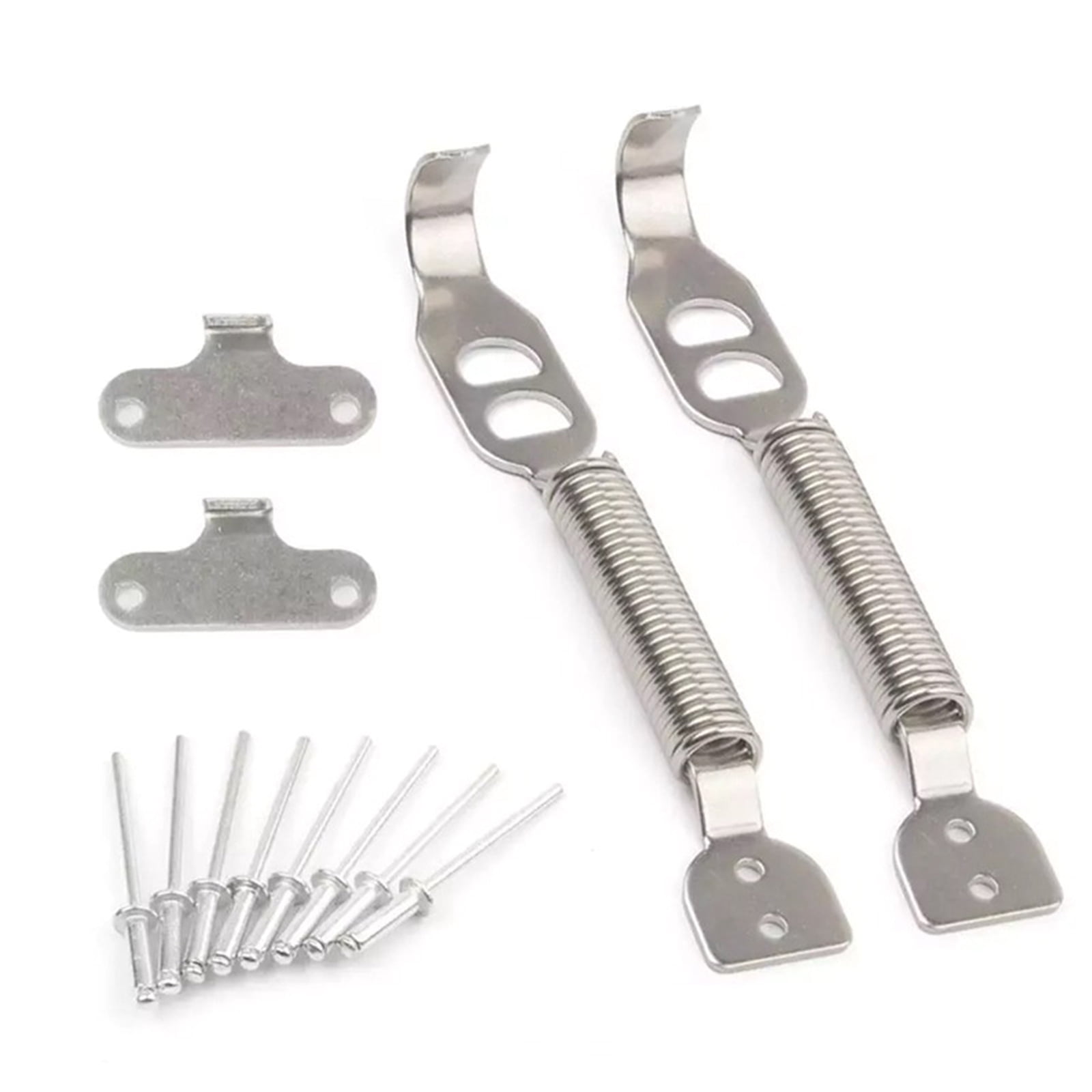 Stainless Bonnet Springs Fastener Clips Hood Pin Lock Kit Car Hood ...