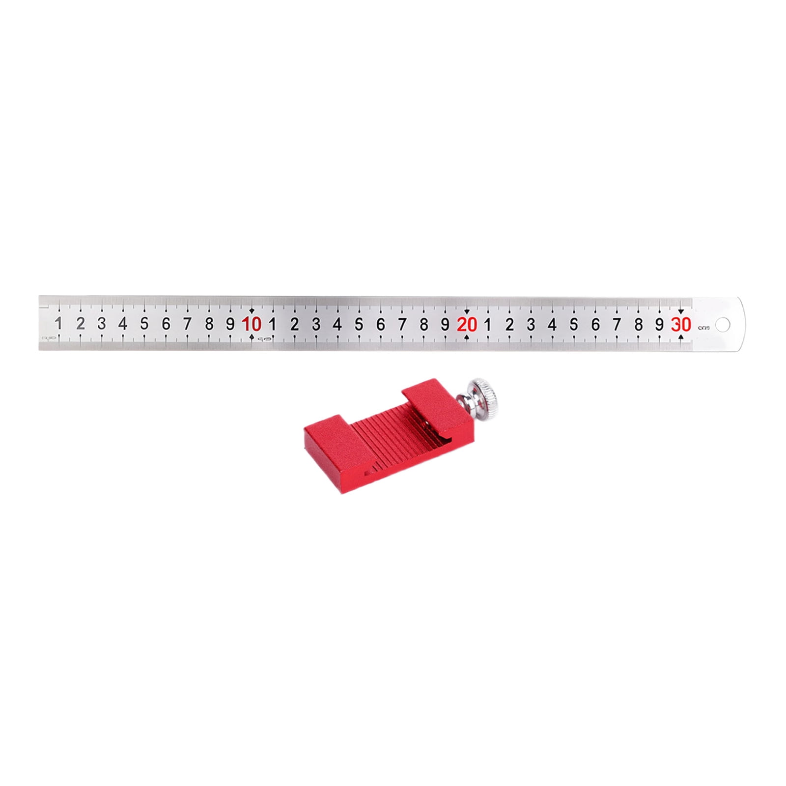 Stainless Carpentry Square 15/20/30/40cm Carpenter Scribing Ruler with ...