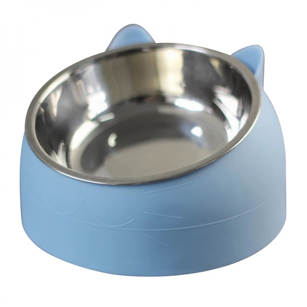 Stainless Cat Bowls Non-slip Base Pets Puppy Cats Food Drink Water ...