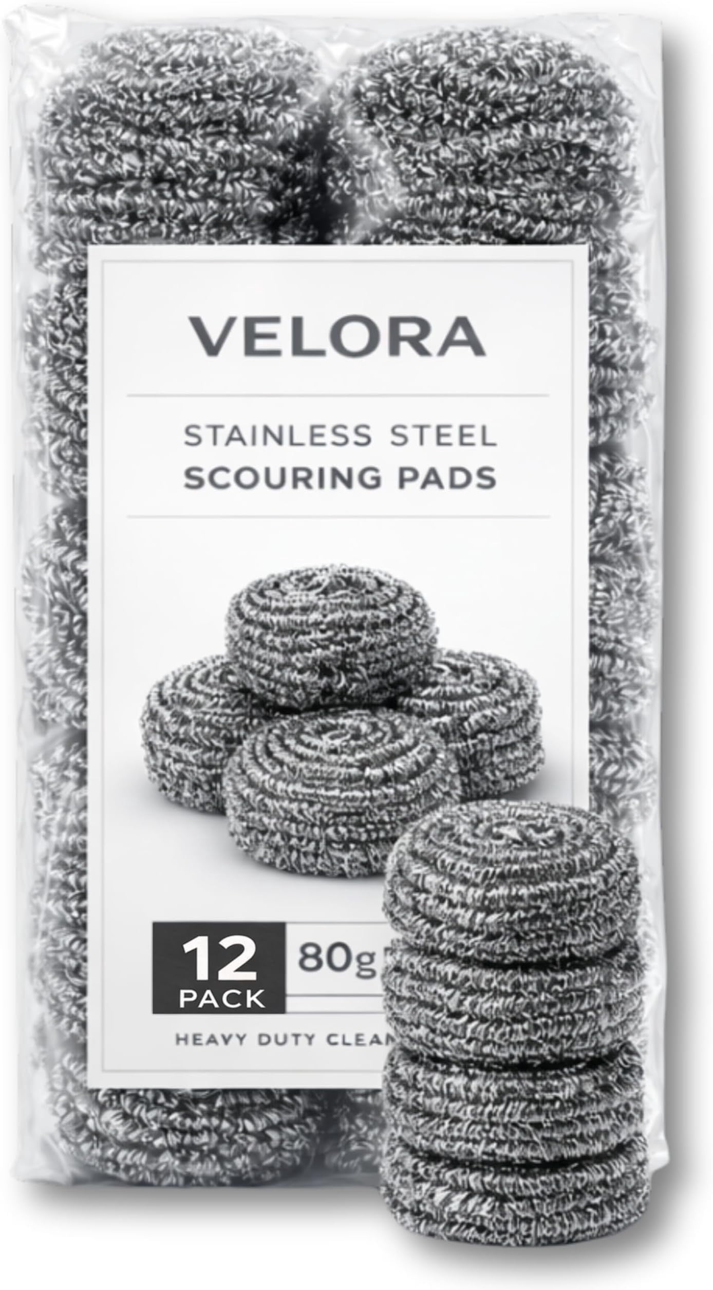 Stainless Cleaner Scouring Pads [12 ] - Industrial & Commercial ...