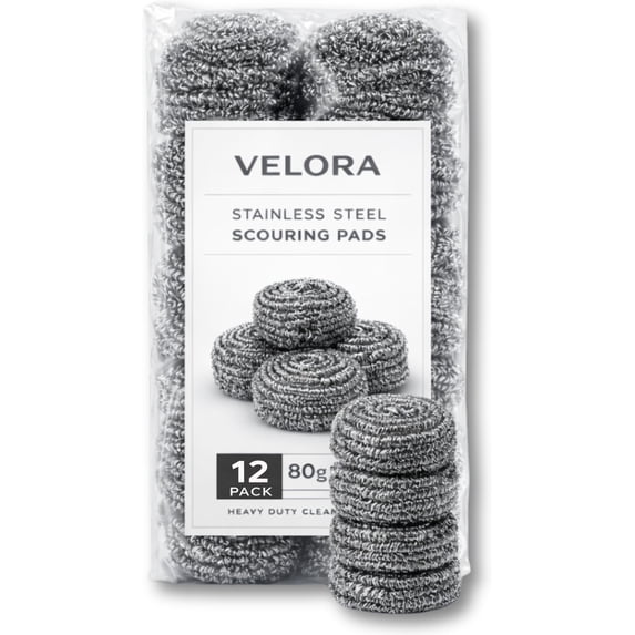 Stainless Cleaner Scouring Pads [12 ] - Industrial & Commercial ...