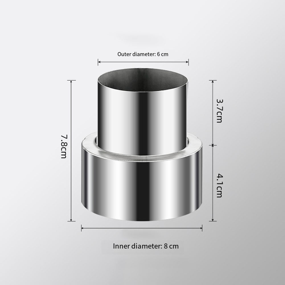 Stainless Duct Pipe Reduction Stove Pipe 120 Mm To 50 Mm Adapter For ...
