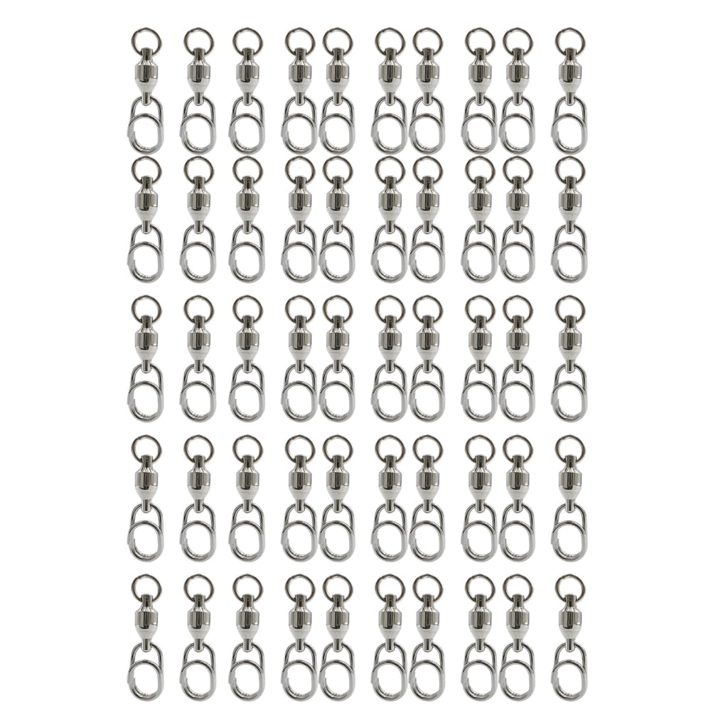 Stainless Fishing Balls Bearing Swivels and Clip with Safety Snap High ...