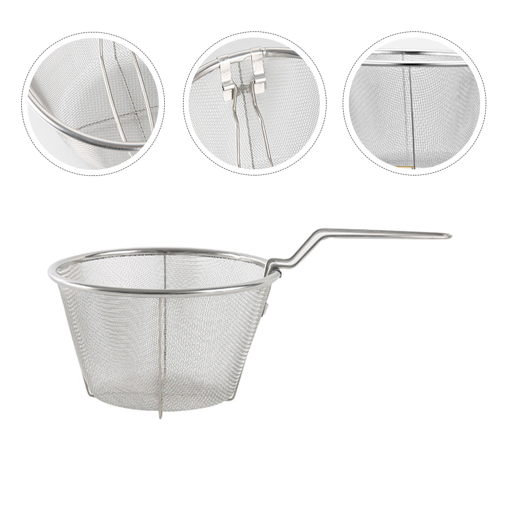 Stainless Frying Basket French Fries Fry Holder Stainless Fry Container ...