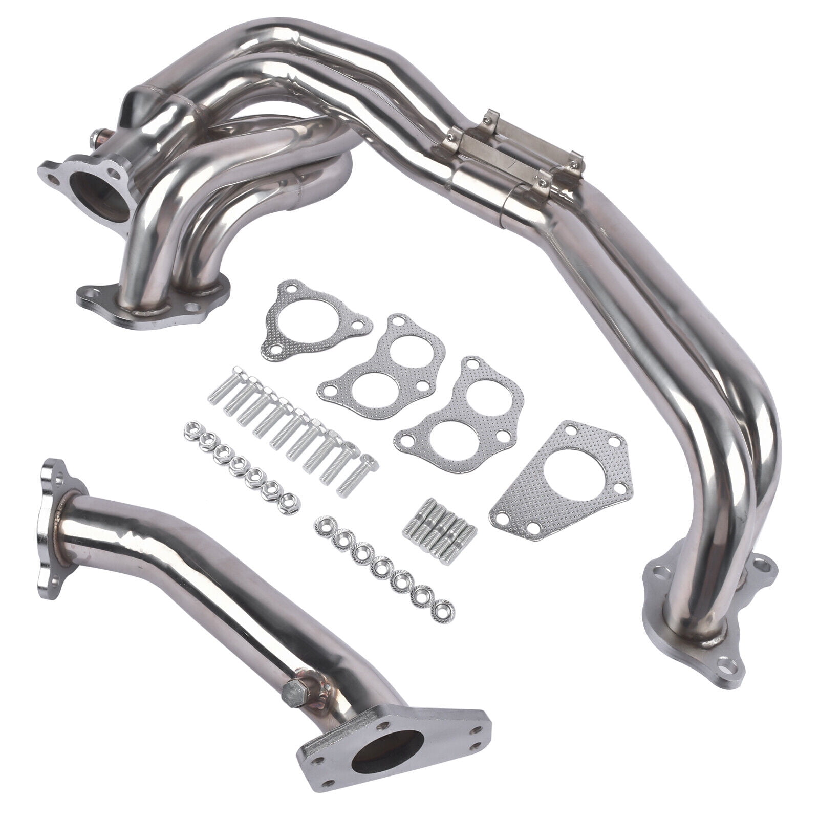 Stainless Header Kit for Subaru Impreza WRX / STI EJ205 EJ255 2002-2006 ...