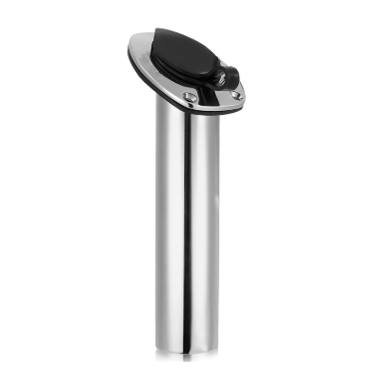 Stainless Heavy Duty Flush Mount UV Resistant Rod Holder with Black PVC ...