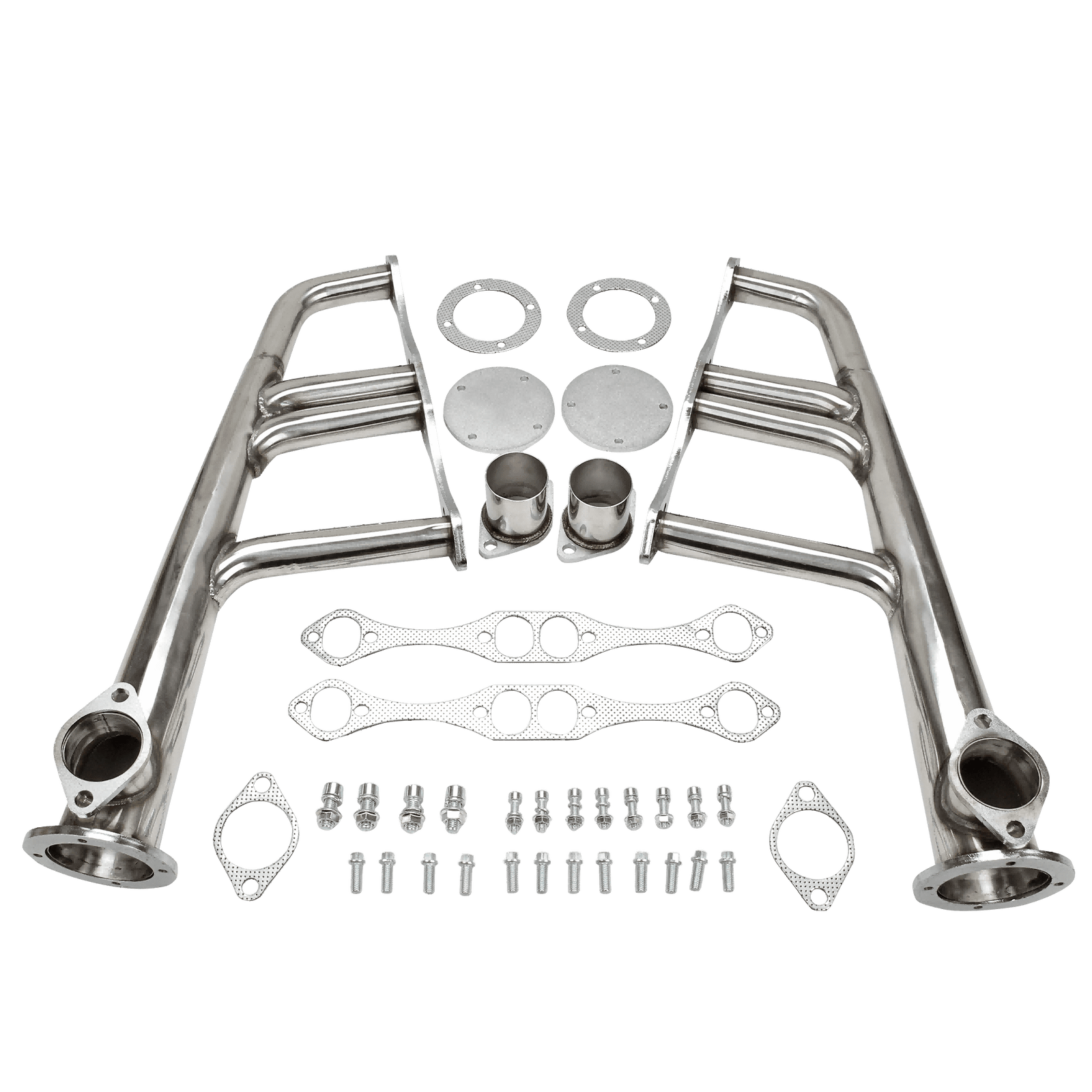 Stainless Lake Style Headers Manifold For SBC 265-400 V8 CHEVY,HOT ROD ...