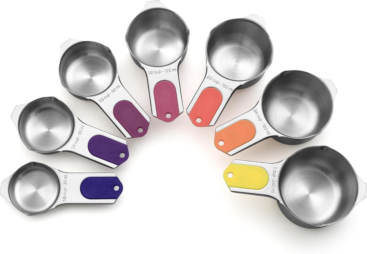 Stainless Measuring Cups, , Kitchen Tools with Easy to Read Markings ...