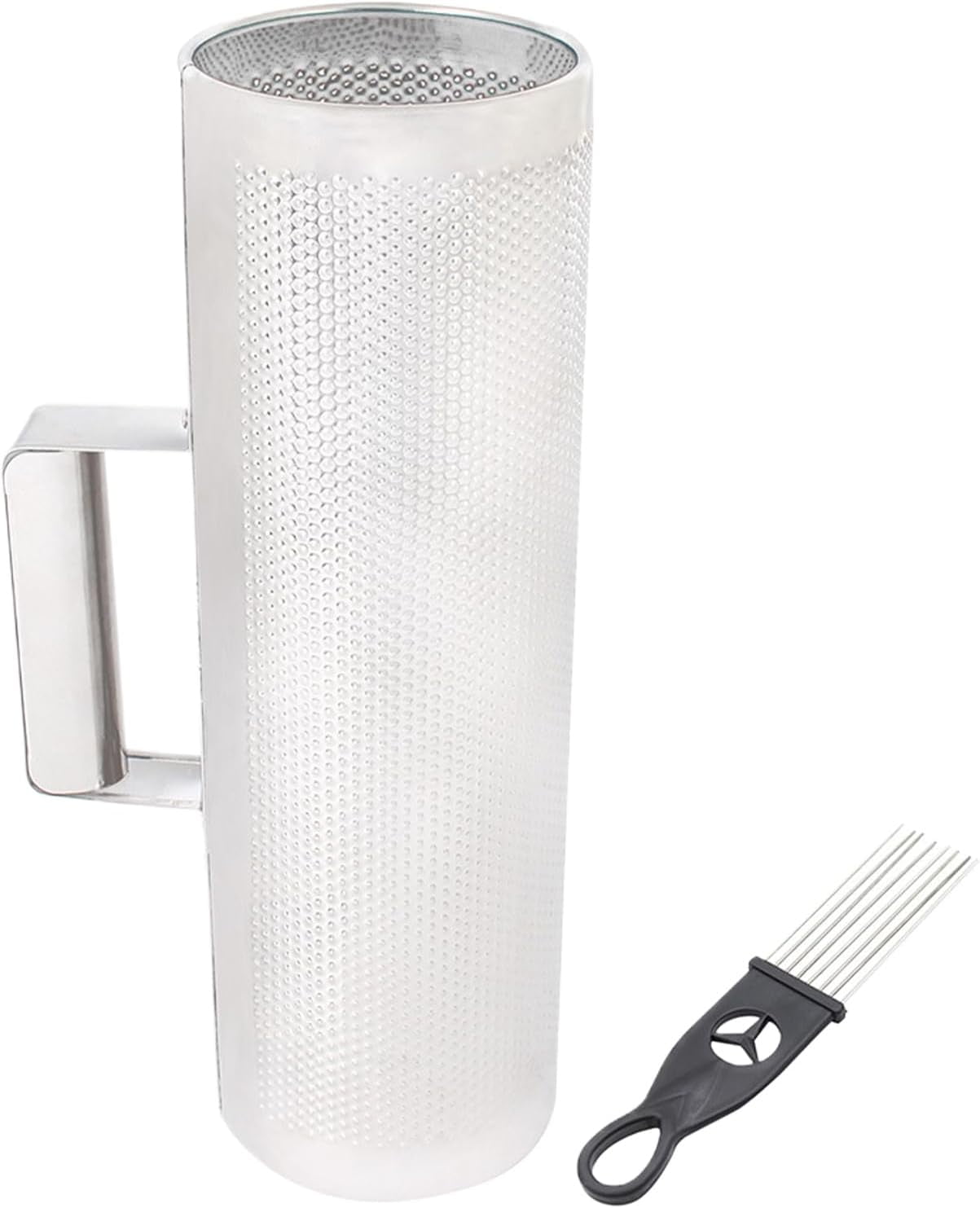 Stainless Musical Instrument with Scraper: 12" x 4" Cylinder Guiro ...