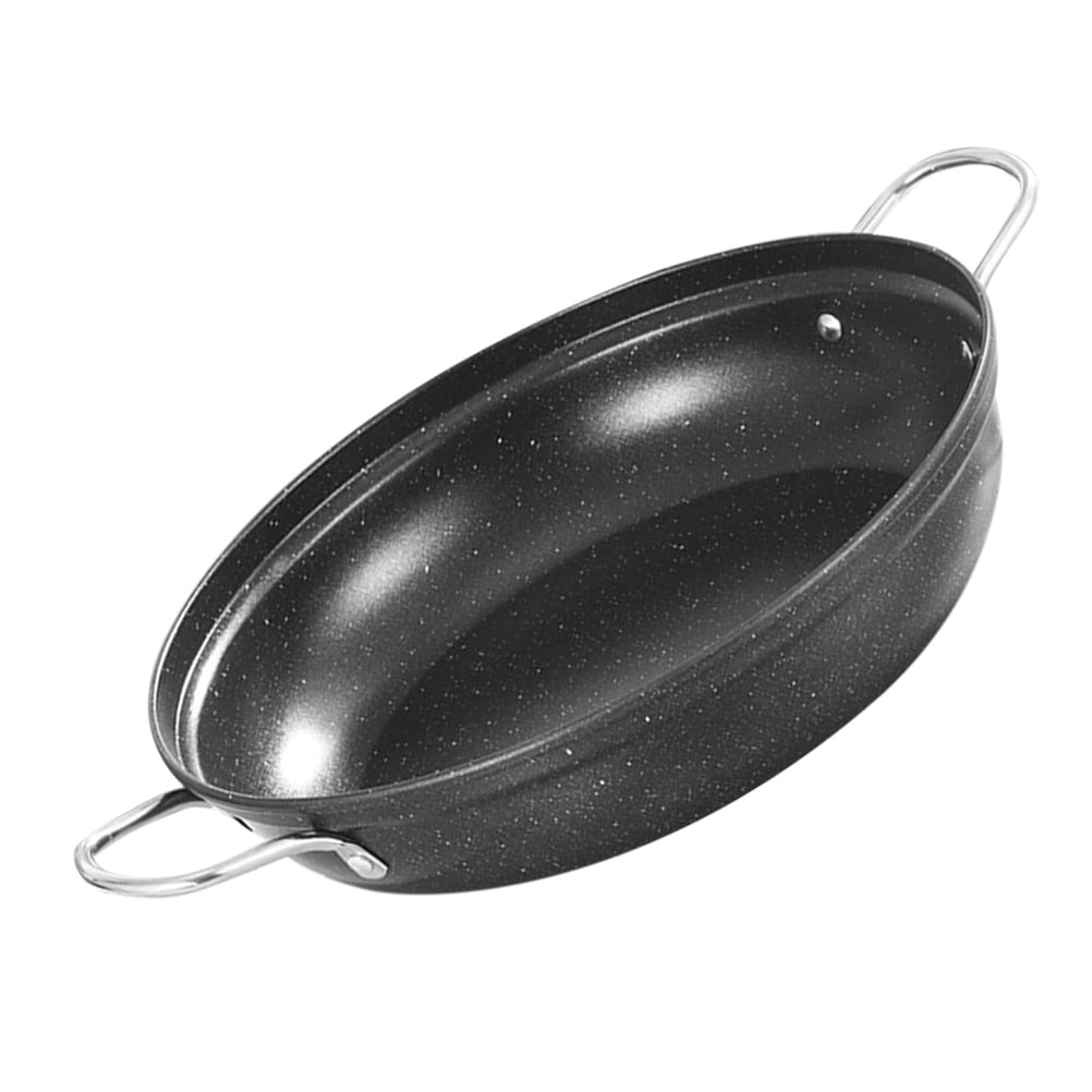 Stainless Pan Large Capacity Shallow Soup Hot Pot Metal Wok Korean Pots ...