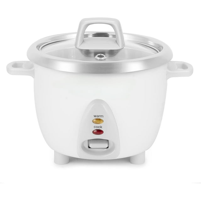 Stainless® Rice Cooker, 3-Cup (Uncooked) / 6-Cup (Cooked), Stainless ...