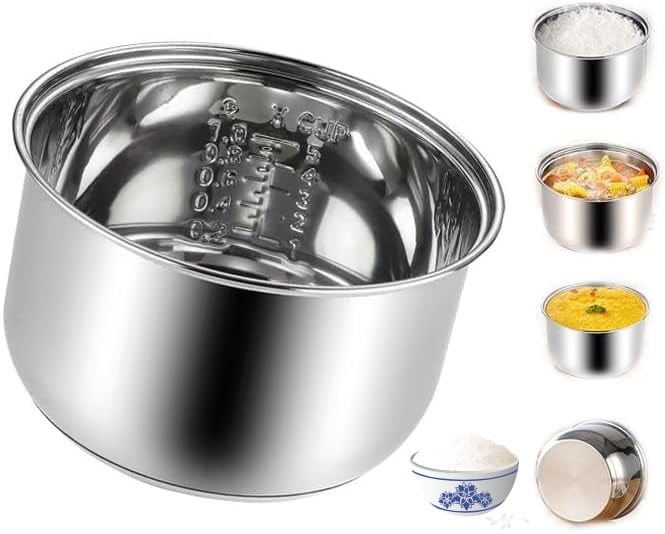 Stainless Rice Cooker Inner Pot,Inner Pot Round Rice Cooker Replacement ...