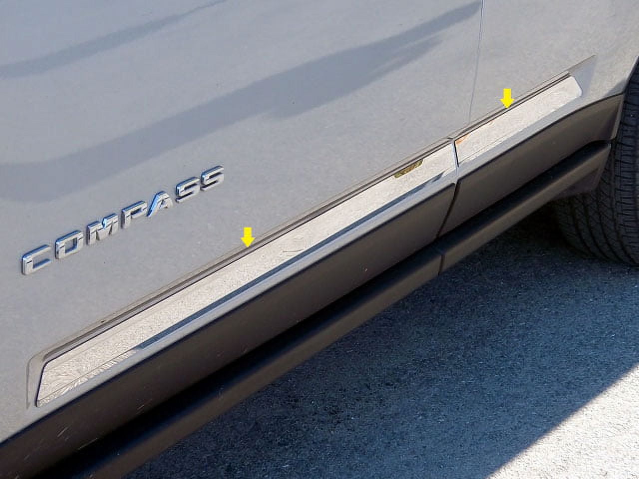 Stainless Rocker Panel Trim 4Pc Fits 2011-2016 Jeep Compass TH51075 QAA ...