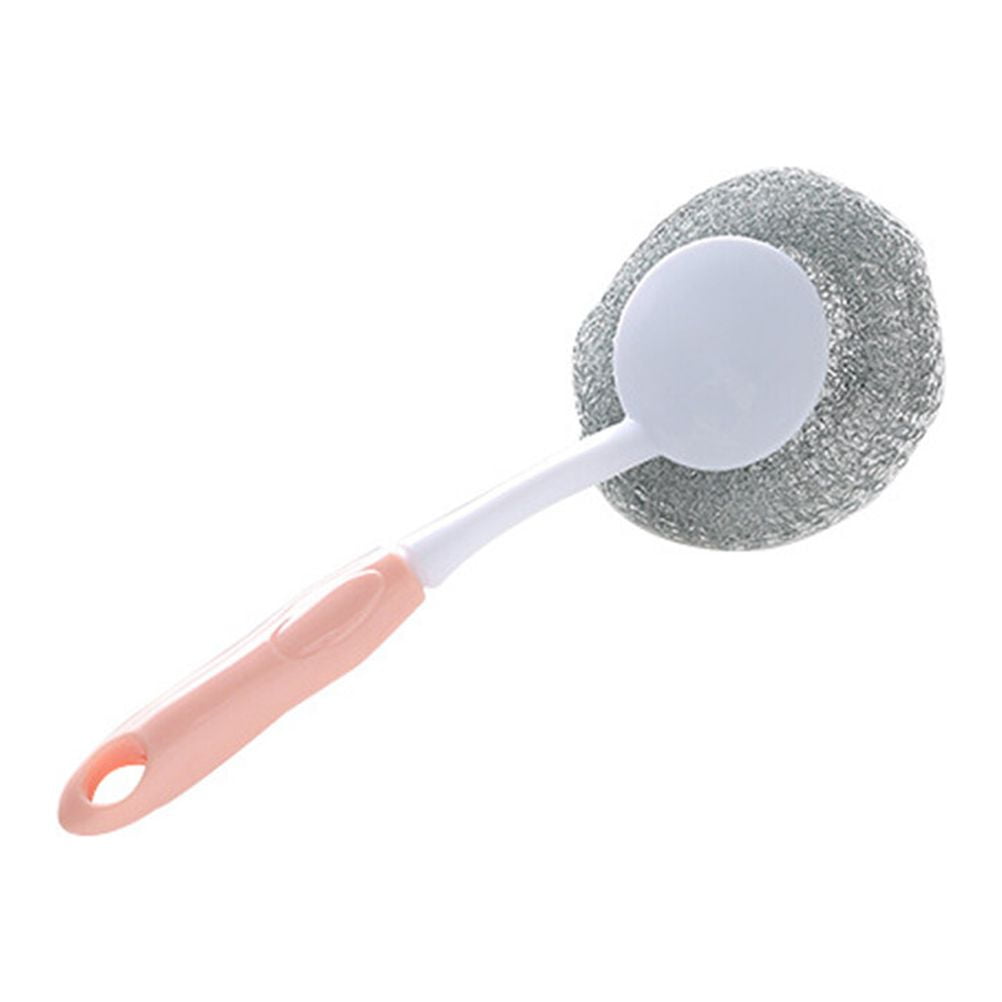 Stainless Scrubber Cleaning Steel Ball Sponges Metal Scouring Pads Long ...