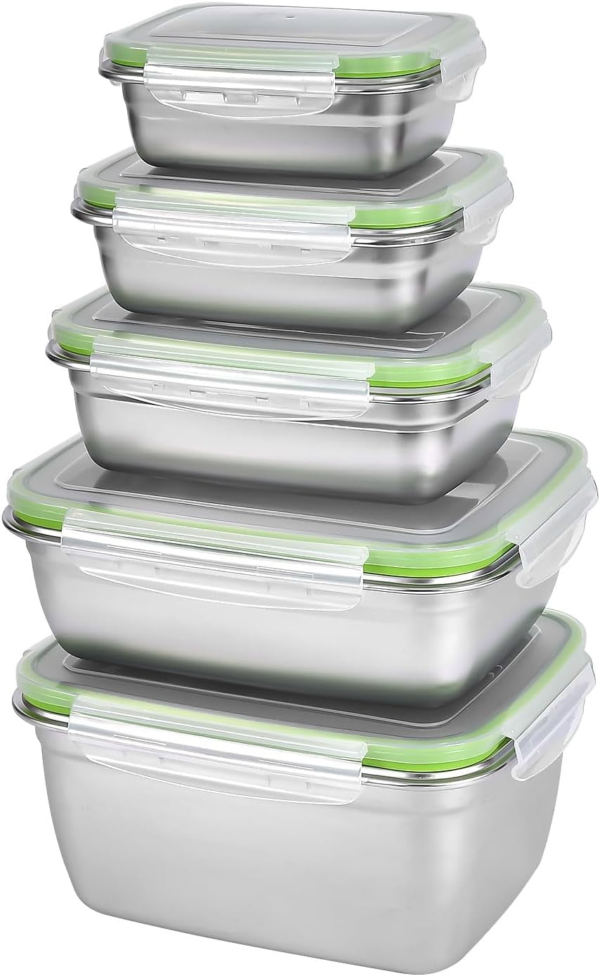 Stainless Stainless Steel Food Storage Containers | Leak Proof ...