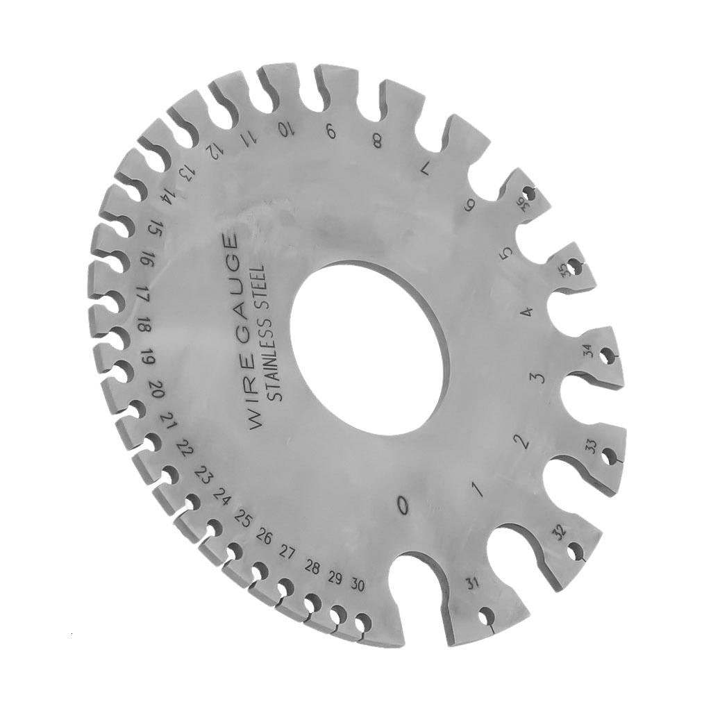 MOMOJIA Stainless Steel 0-36 Round AWG SWG Wire Gauge Thickness ...