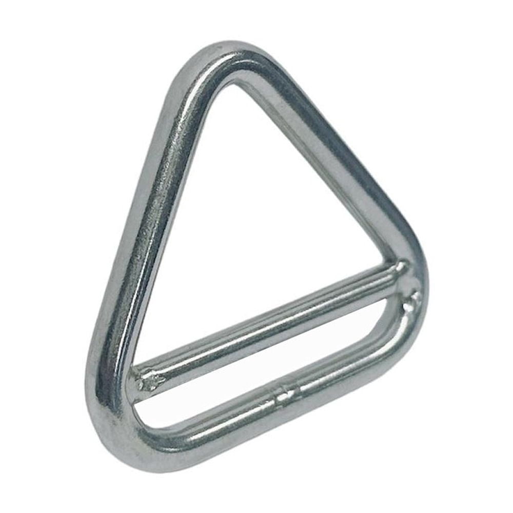 Stainless Steel 1/4" x 2" Triangle Ring Welded Link Connect with Cross ...