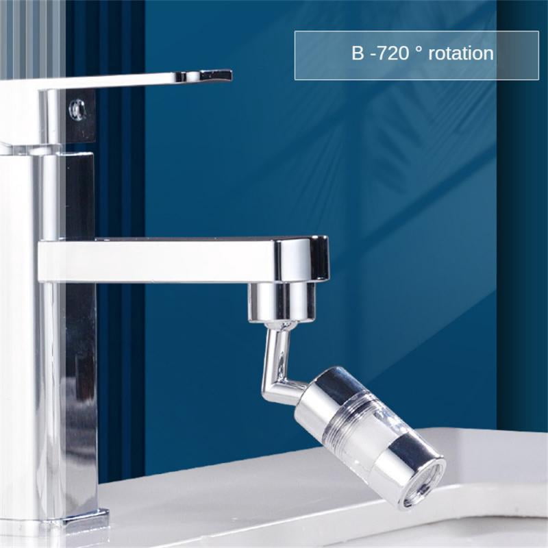Stainless Steel 1080 Universal Rotation Faucet Robotic Arm Metal Swivel ...