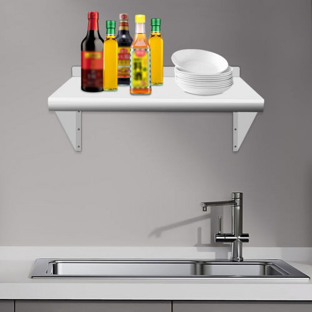 Stainless Steel 12" x 24" Commercial Kitchen Wall Shelf Restaurant ...