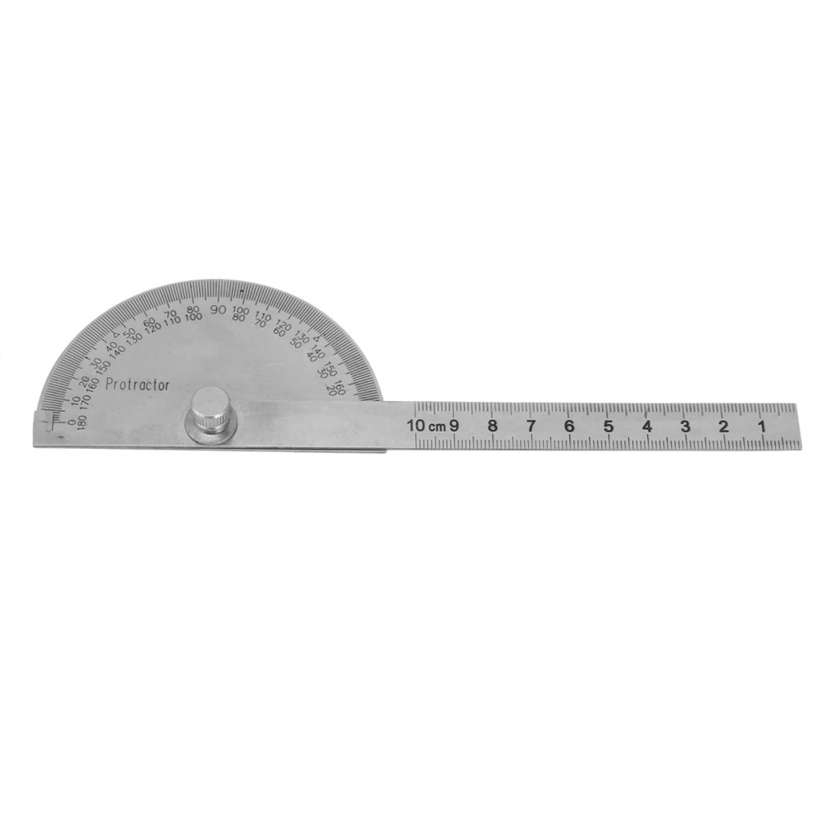 Stainless Steel 180 Degree Protractor Rotary Angle Finder Measuring ...