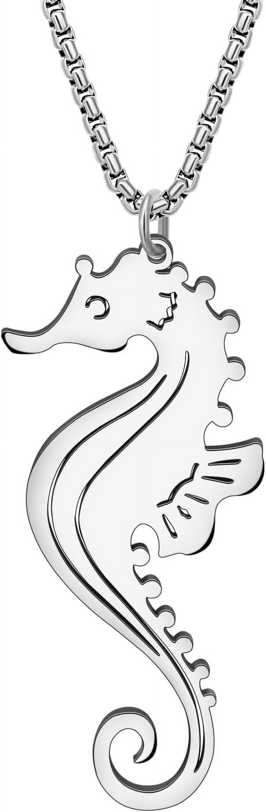 Stainless Steel 18K Gold Silver Plated Sea Life Shark Crab Seahorse ...